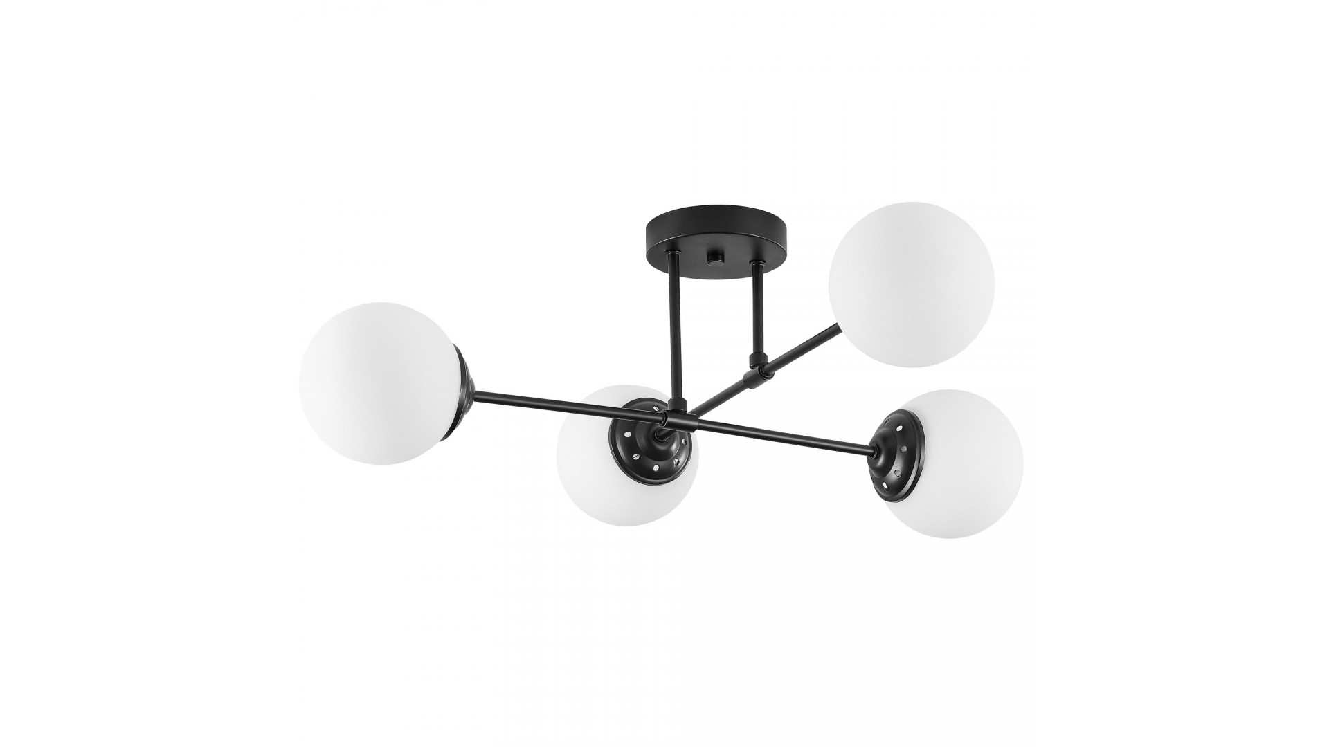 NOWOCZESNA LAMPA SUFITOWA WISZĄCA CZARNA FINO W6 - Lumina Deco